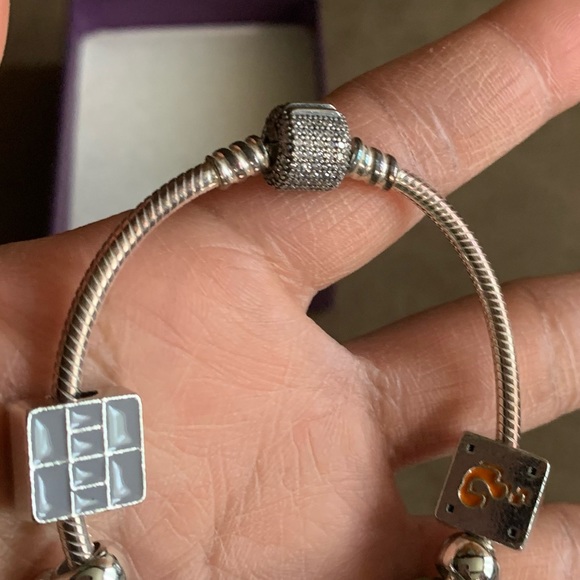 Pandora | Jewelry | Pandora Pave Clasp Bracelet W Super Mario Bros ...